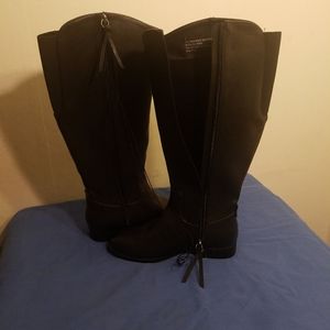 Universal Thread | Shoes | Womens Black Wide Shaft Riding Boot | Poshmark
